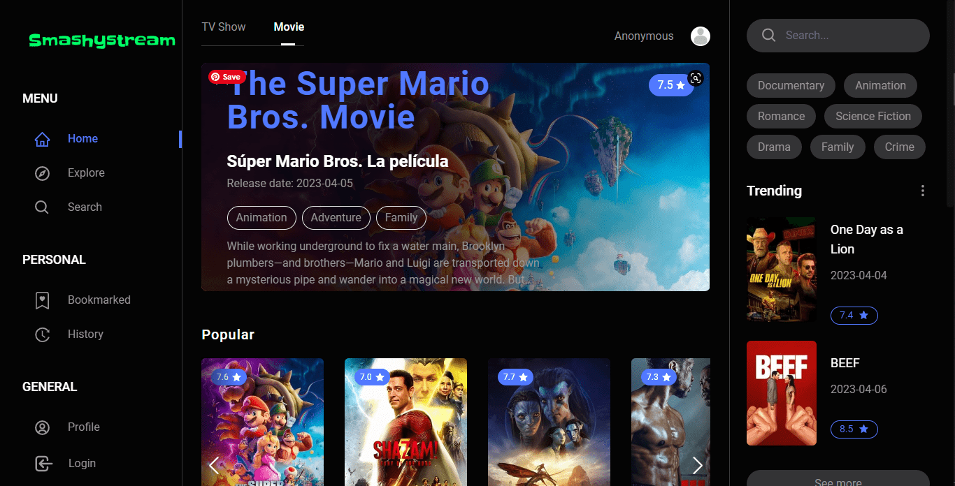 Smashystream | Watch unlimited Movies and Tv shows